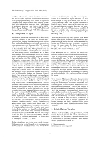 The Prehistory Of Kharagpur Hills South Bihar India Manoj Kumar Singh | PDF
