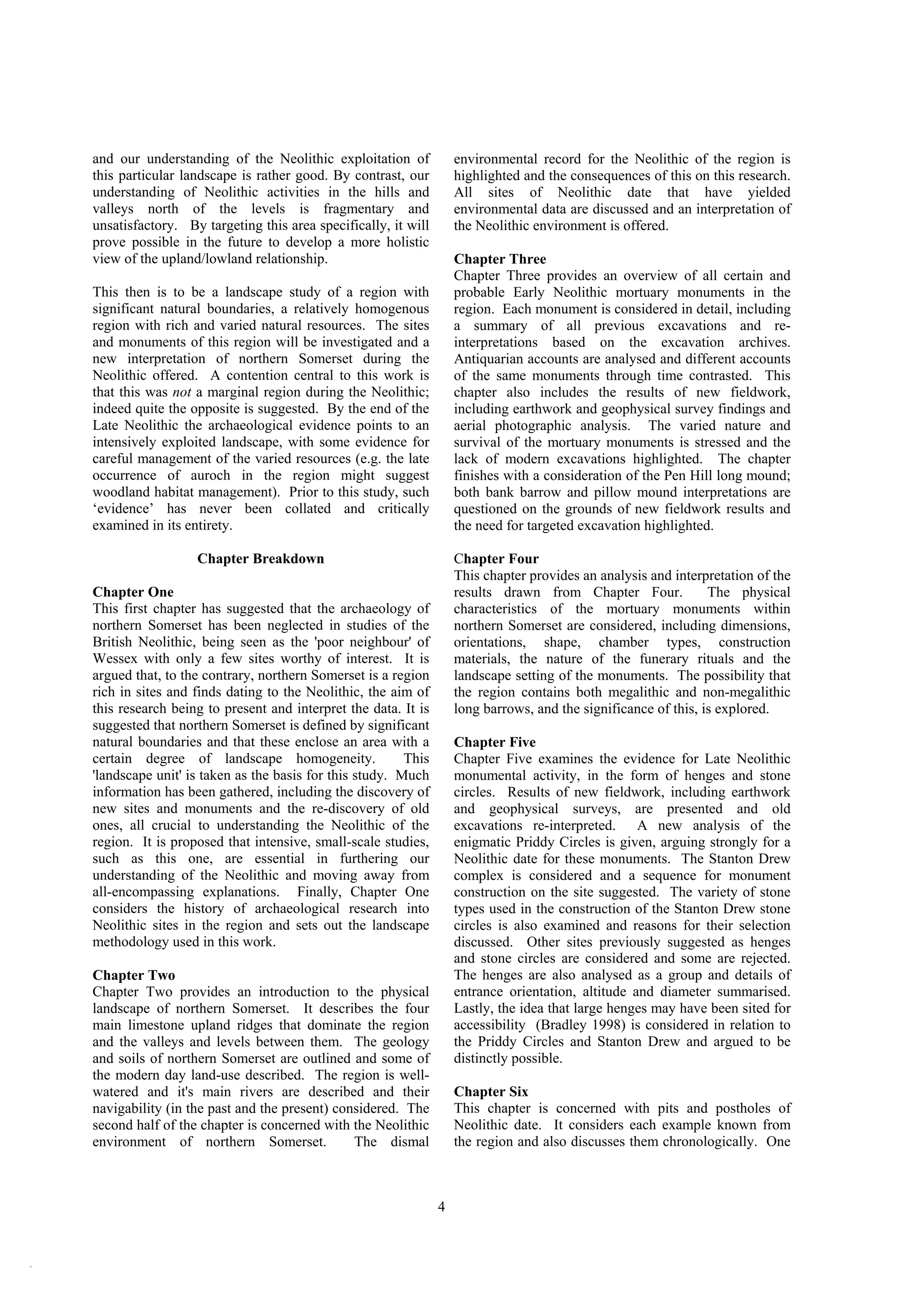 Monuments Ritual And Regionality The Neolithic Of Northern Somerset ...