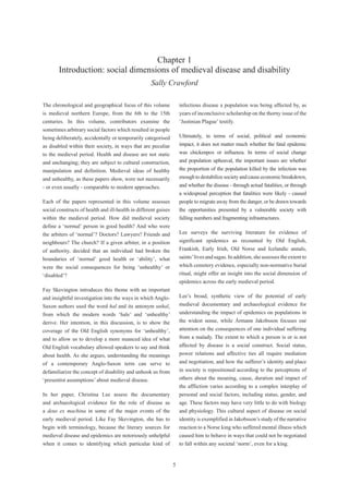 Social Dimensions Of Medieval Disease And Disability Sally Crawford | PDF