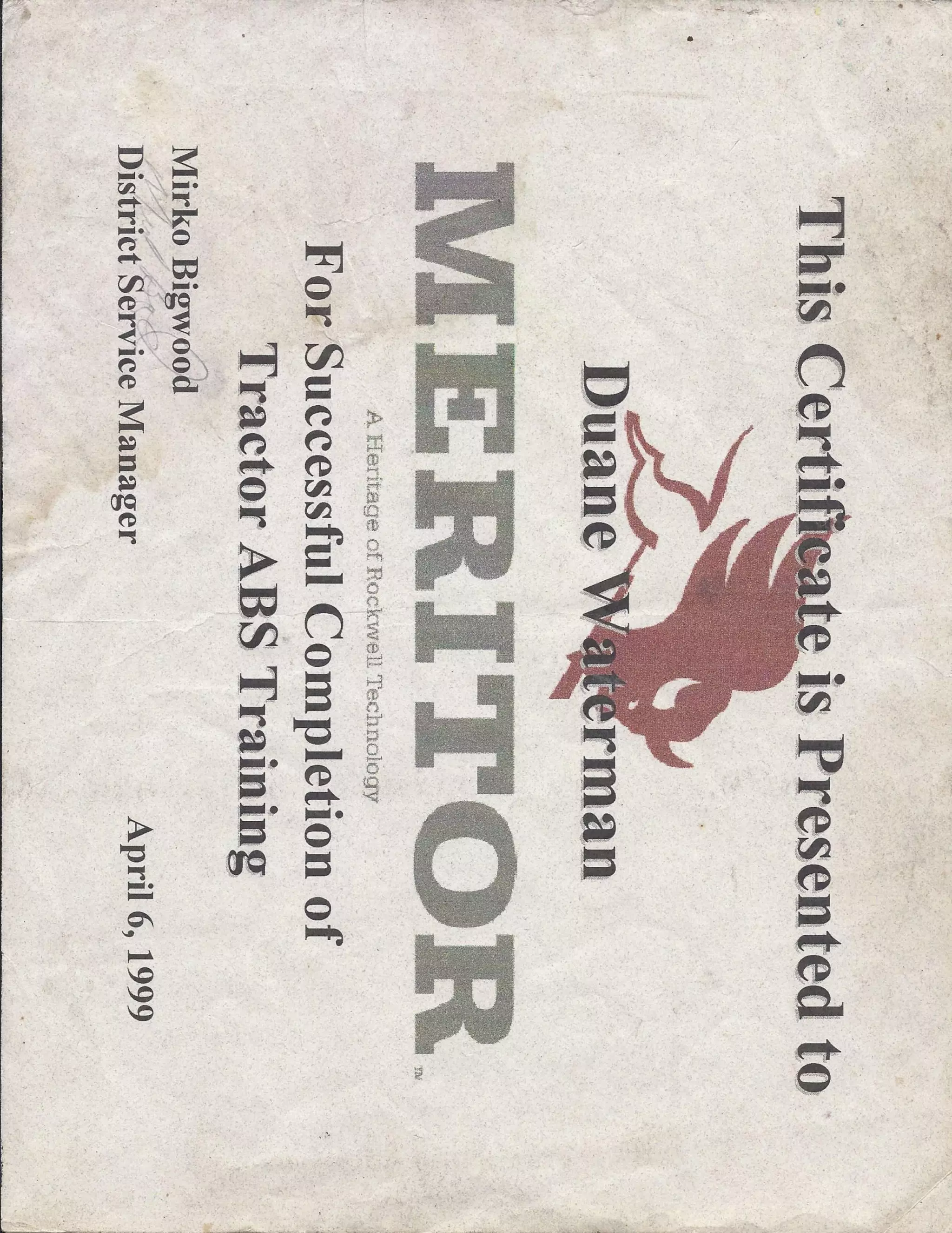 Mertitor Certificate ABS Sys | PDF