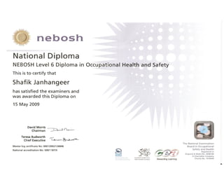 Nebosh Diploma | PDF