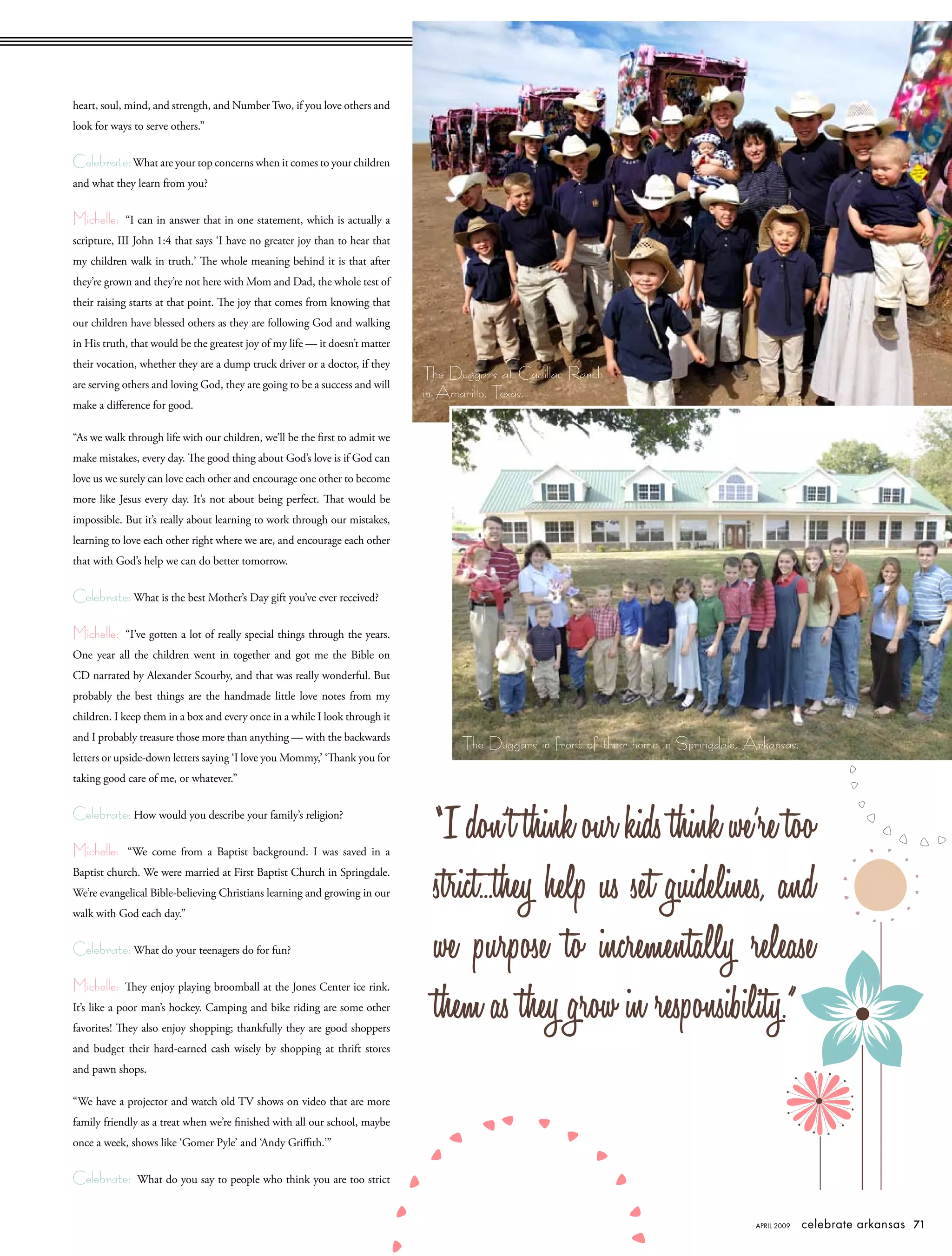 Celebrate Duggars cover story | PDF
