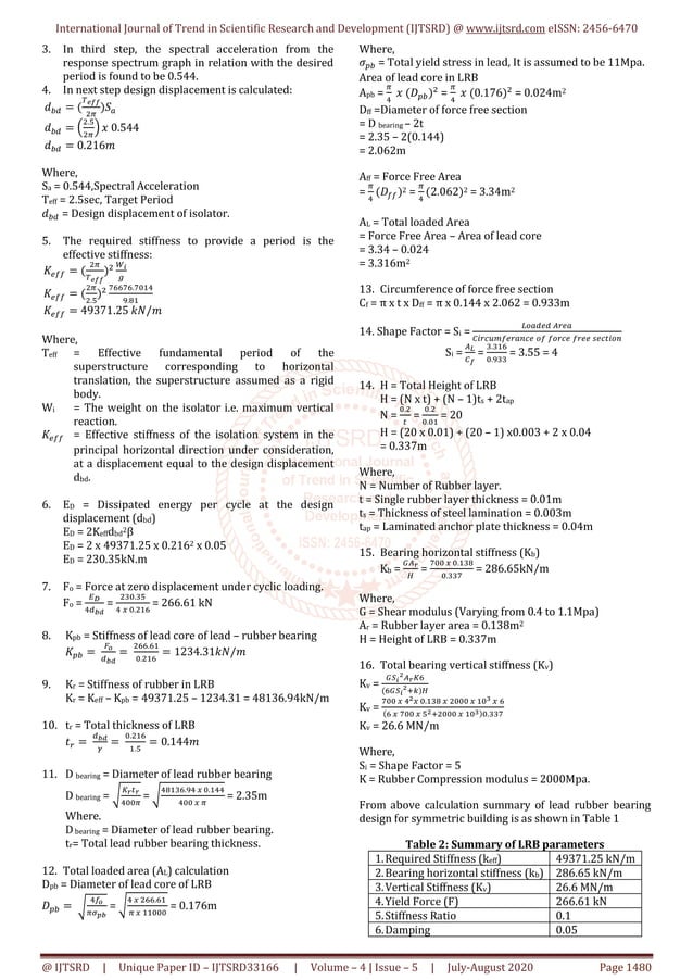 Seismic Analysis of Framed R.C. Structure with Base Isolation Technique using E Tabs | PDF
