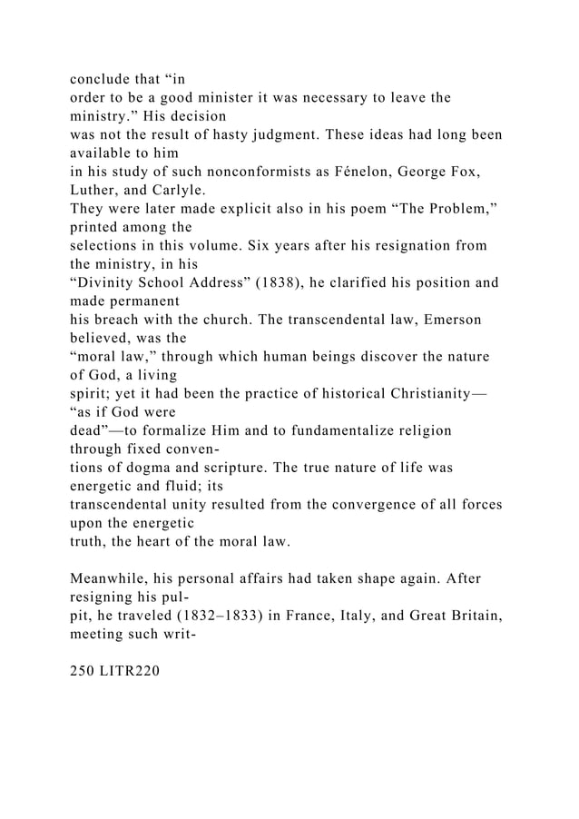 249Week TenTranscendentalismPerkins−Perkins .docx