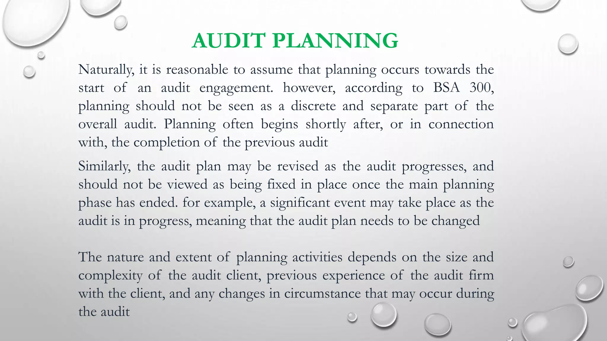 Presentation 1 - Different Stages of Audit | PPTX