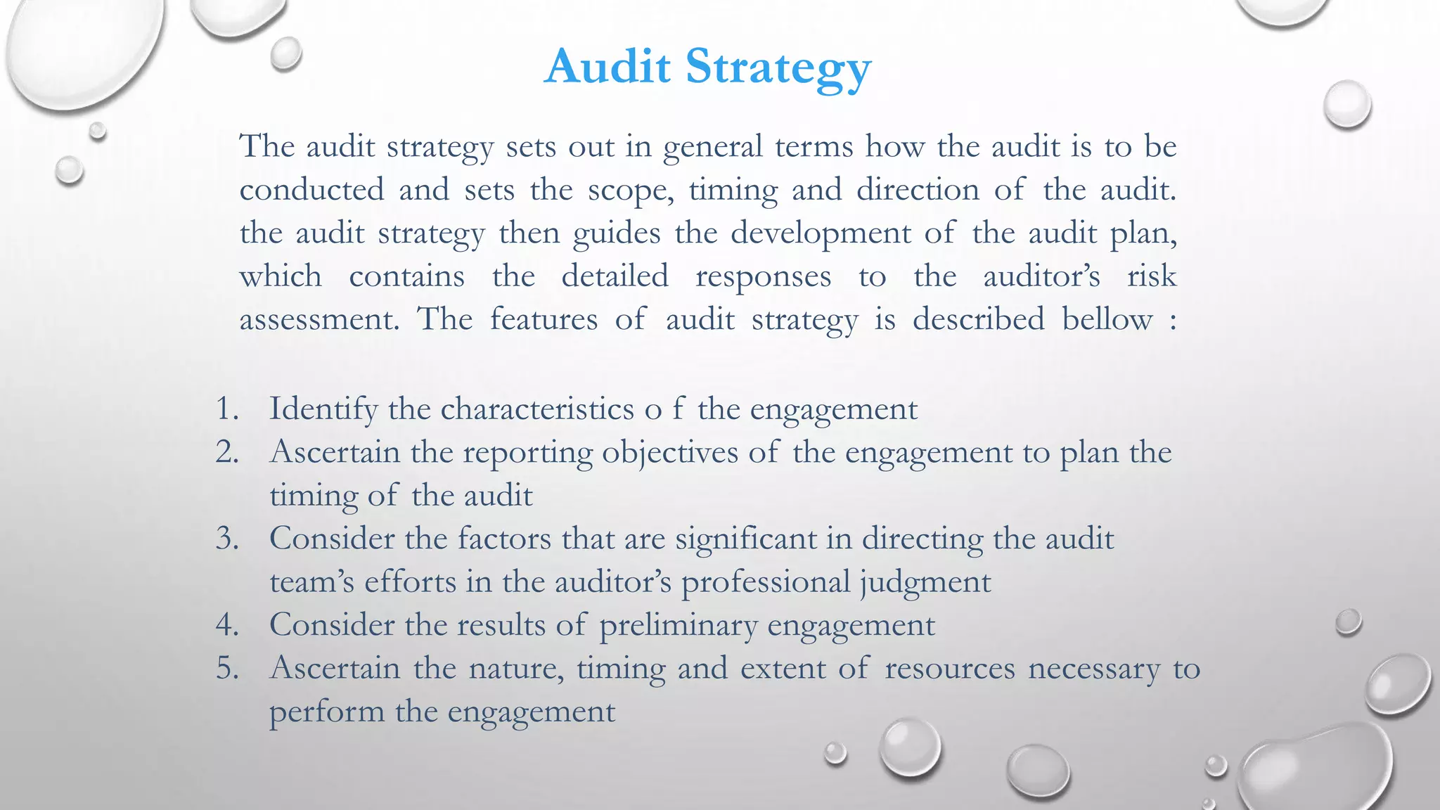 Presentation 1 - Different Stages of Audit | PPTX