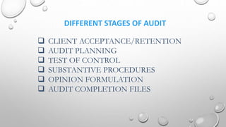 Presentation 1 - Different Stages of Audit | PPTX