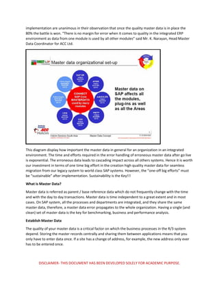 ISOS mini case study_ACC Chaibasa SAP Phase IIa roll out | PDF