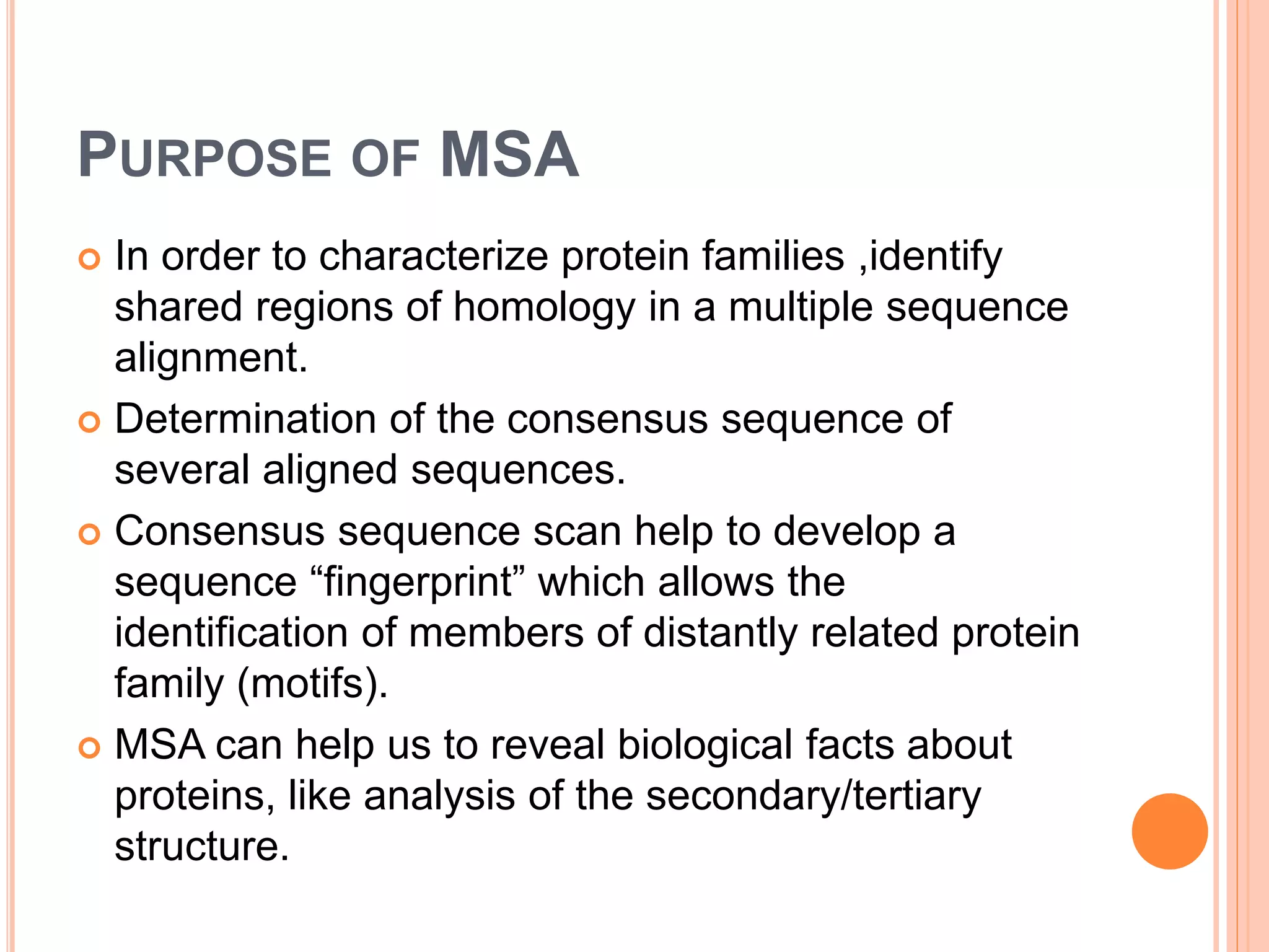 Multiple Sequence Alignment Pptx Genetics Science