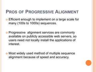 Multiple Sequence Alignment | PPTX | Genetics | Science