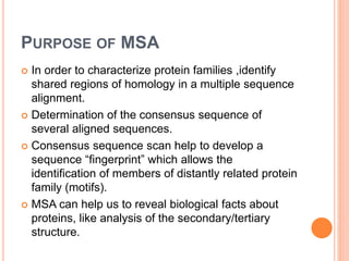 Multiple Sequence Alignment | PPTX