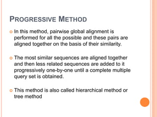 Multiple Sequence Alignment | PPTX