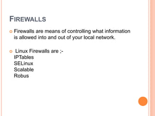 Linux Security in Operating System | PPTX