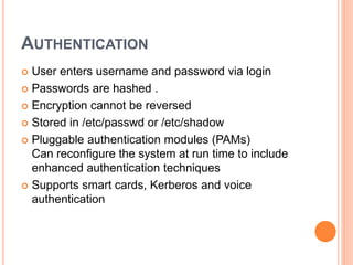 Linux Security in Operating System | PPTX