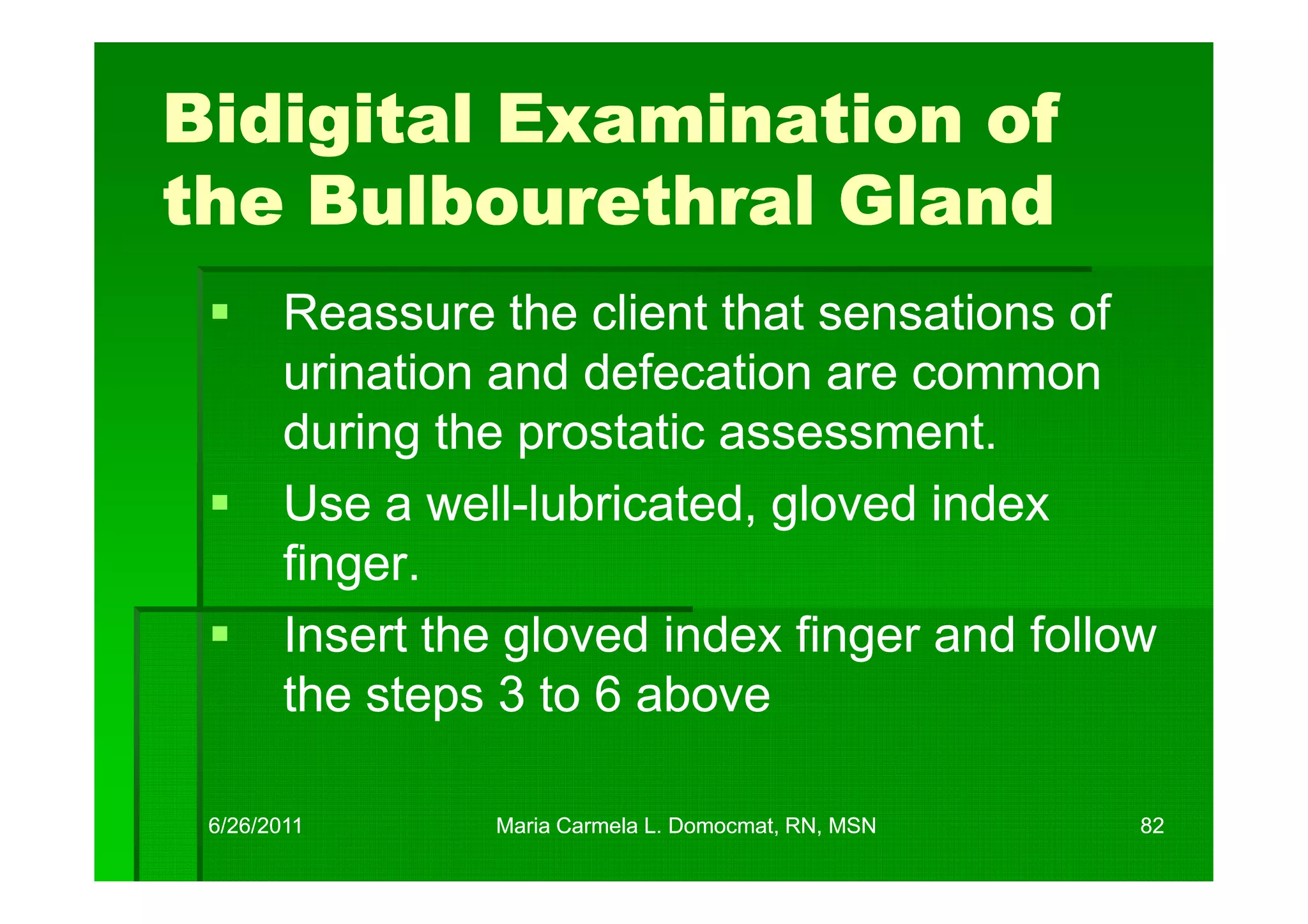 Assessment of the anus & rectum | PDF