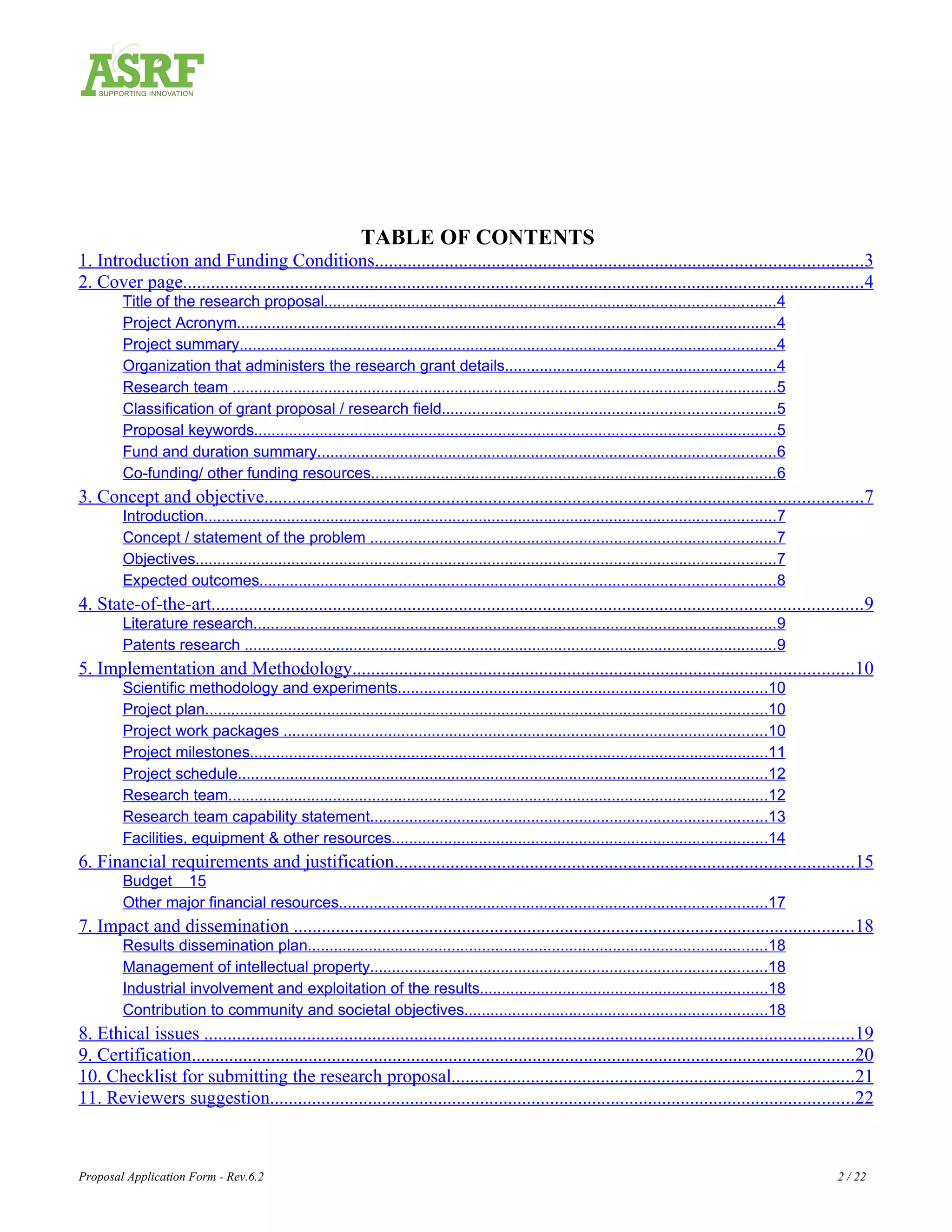 ASRF Application Form | PDF | Business | Business and Finance