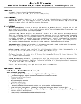 JasonCornwell2015_RESUME | PDF