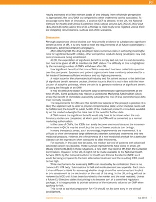 Demonstrating Significant Benefit for an OMP | PDF