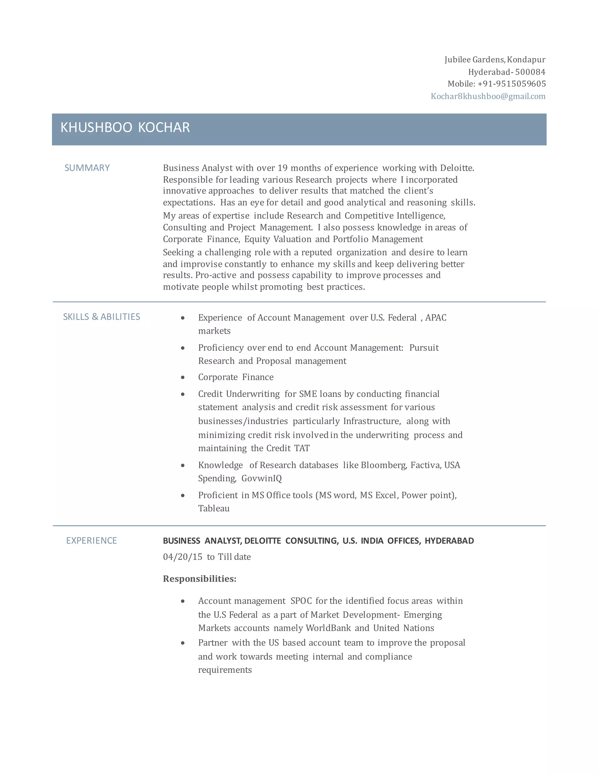 Resume_Khushboo | DOCX