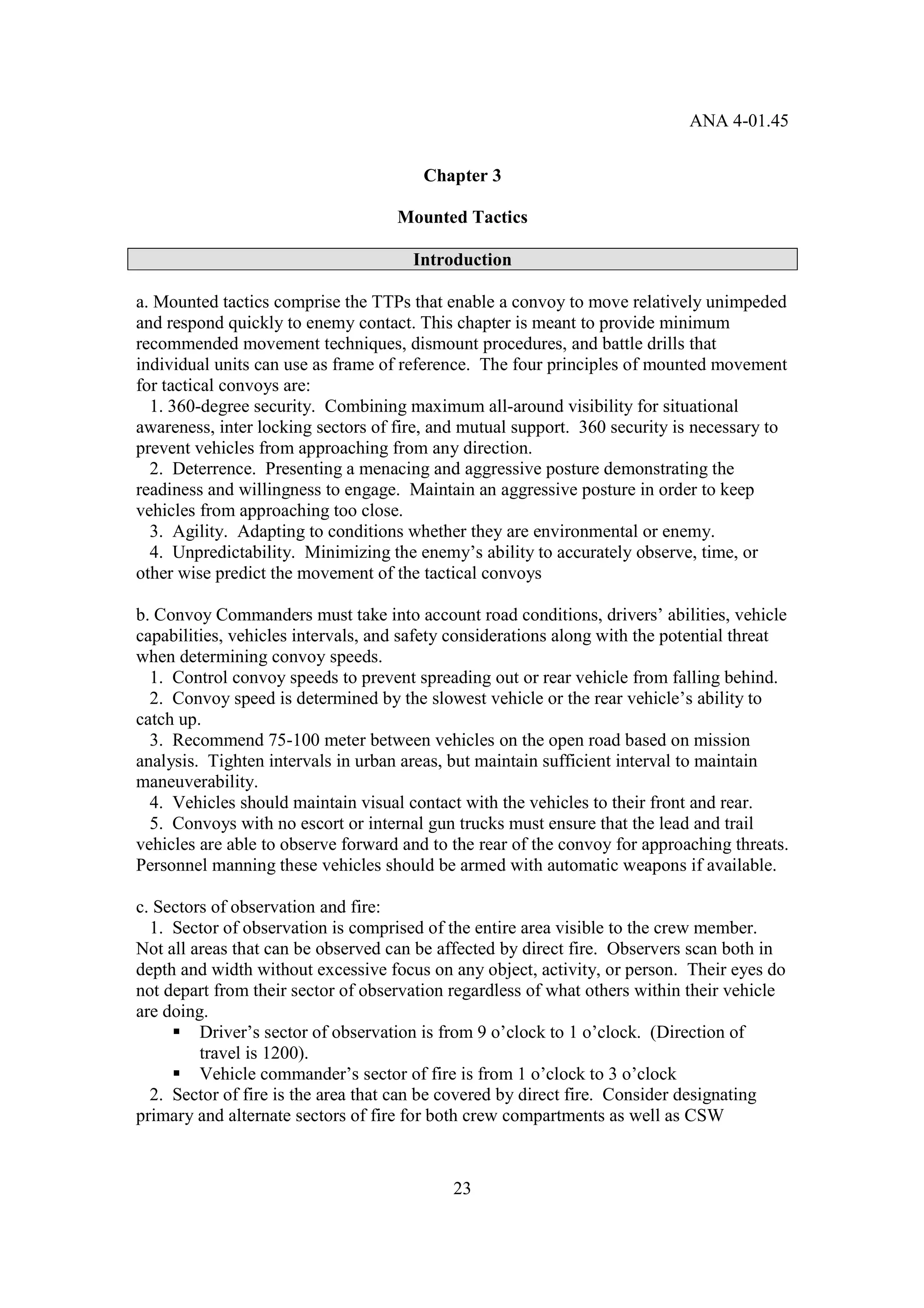 ANA 4-01.45 Convoy OPNS TTP | PDF