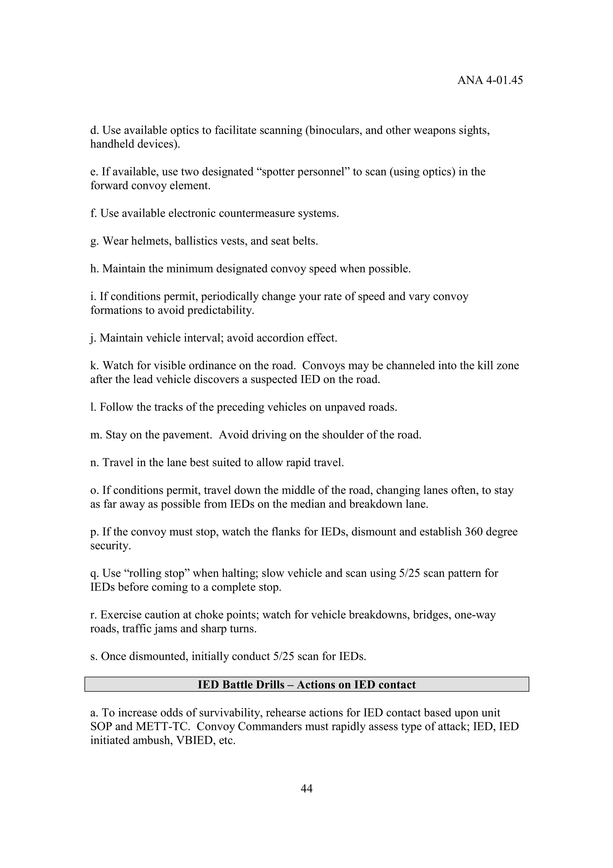 ANA 4-01.45 Convoy OPNS TTP | PDF