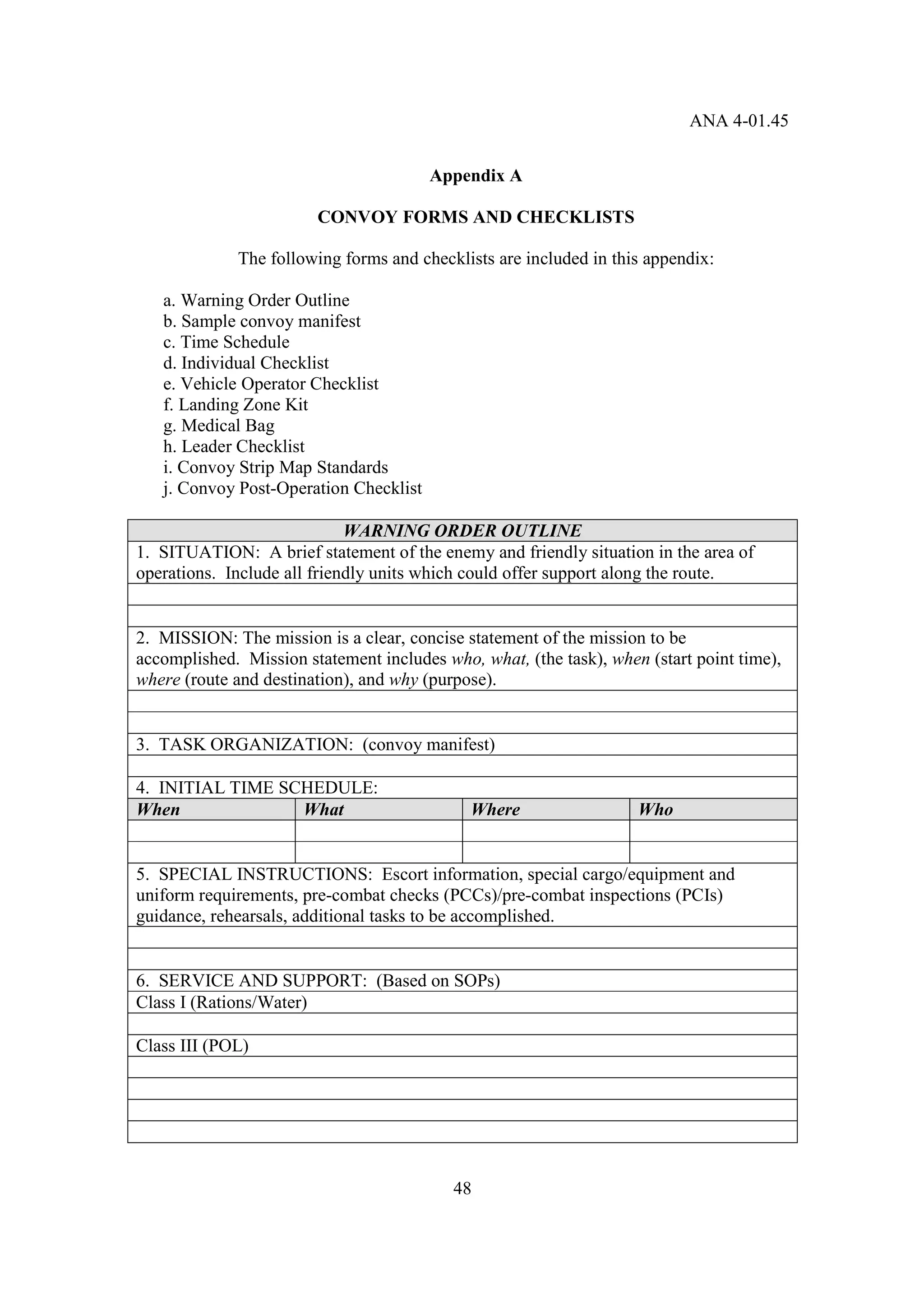 ANA 4-01.45 Convoy OPNS TTP | PDF