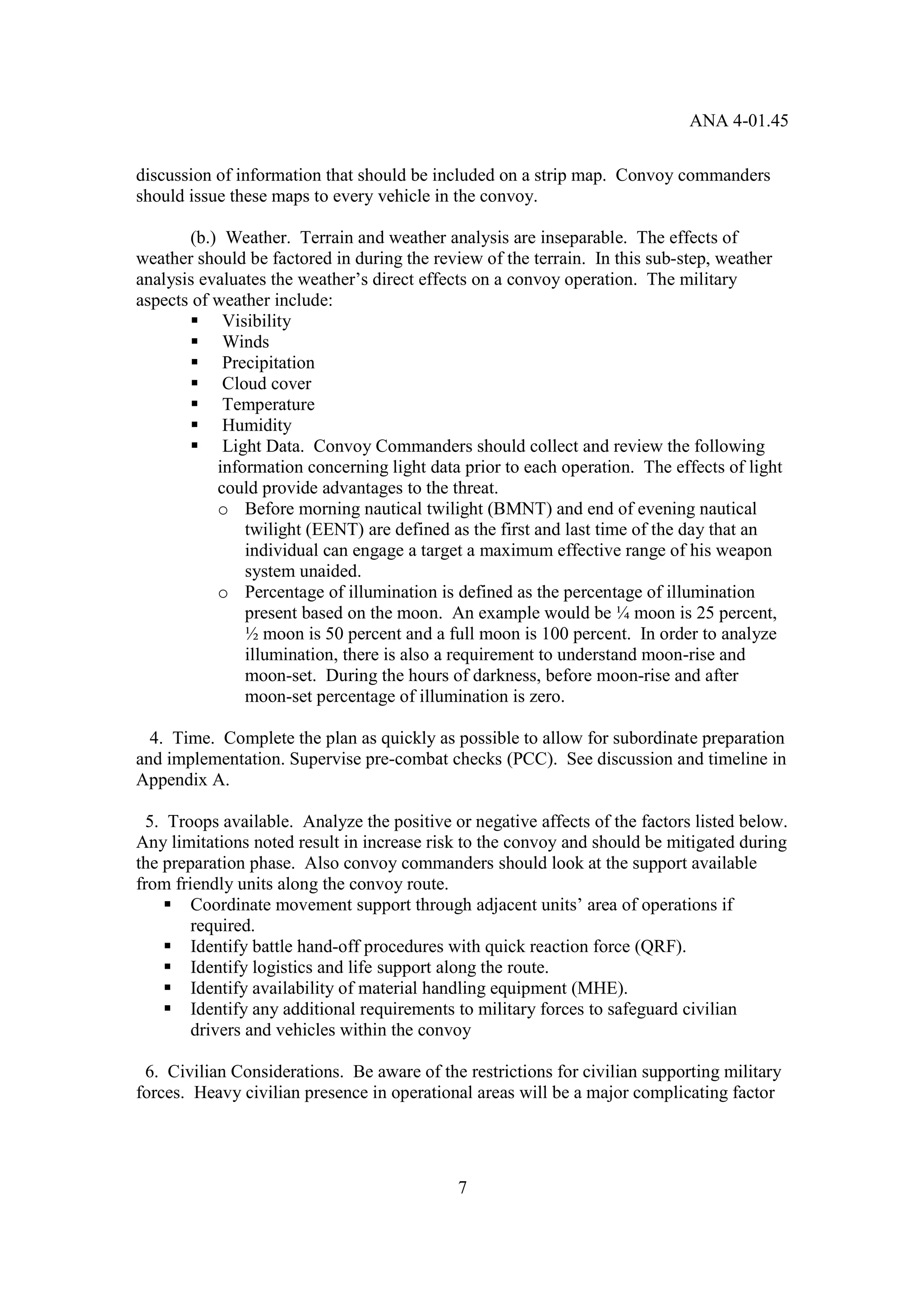ANA 4-01.45 Convoy OPNS TTP | PDF