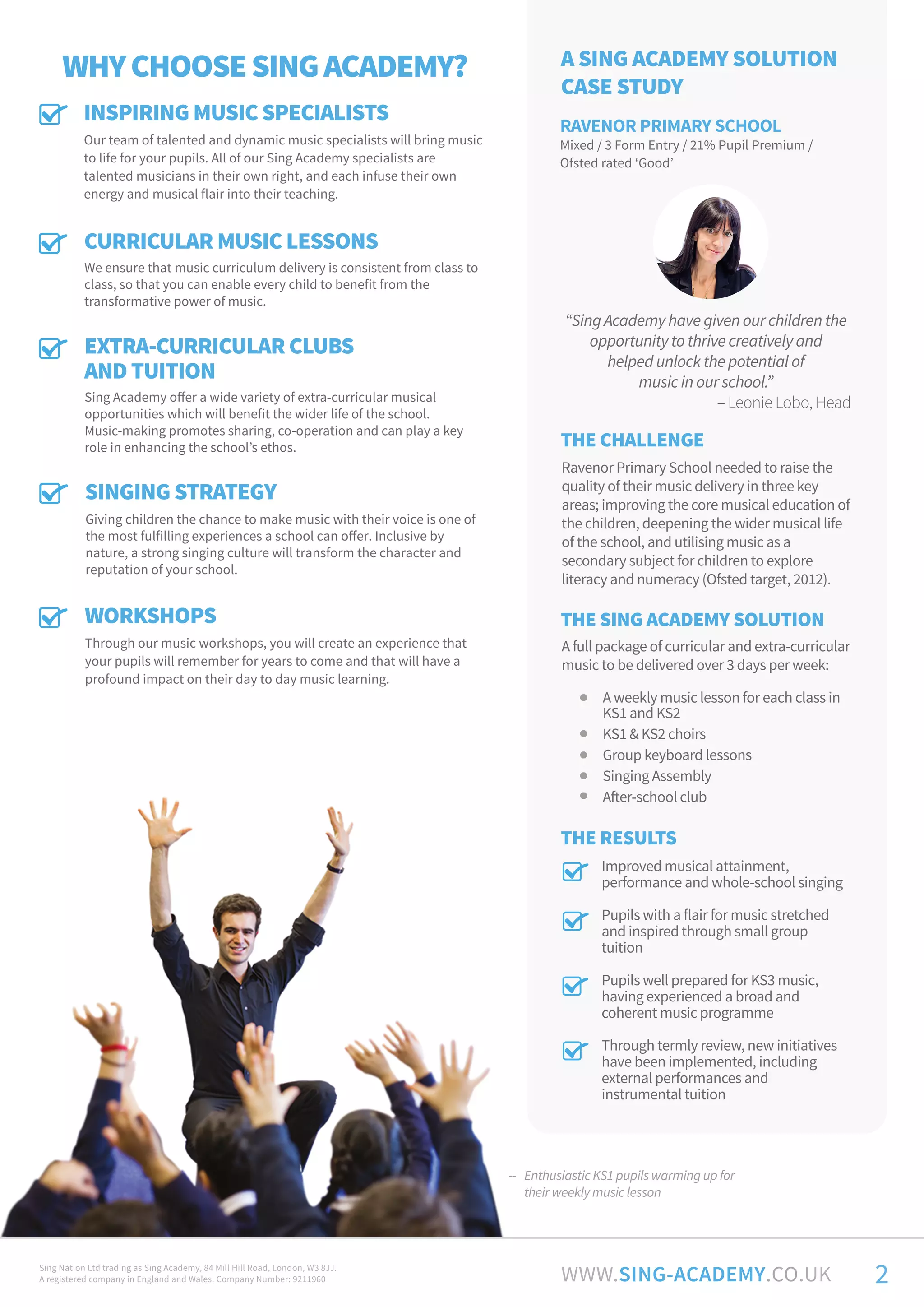 Sing Academy Brochure - Digital | PDF