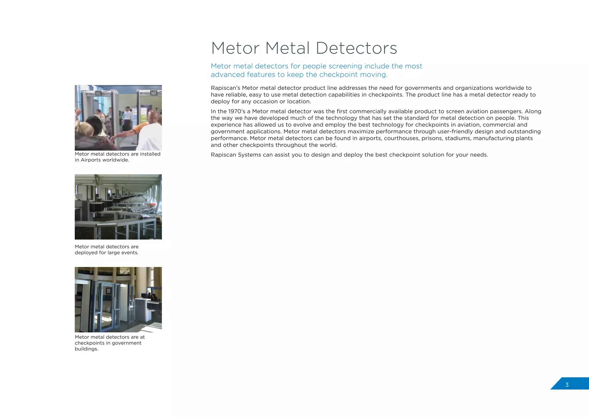 24 brochure rapiscan metor metal detectors-a4 | PDF