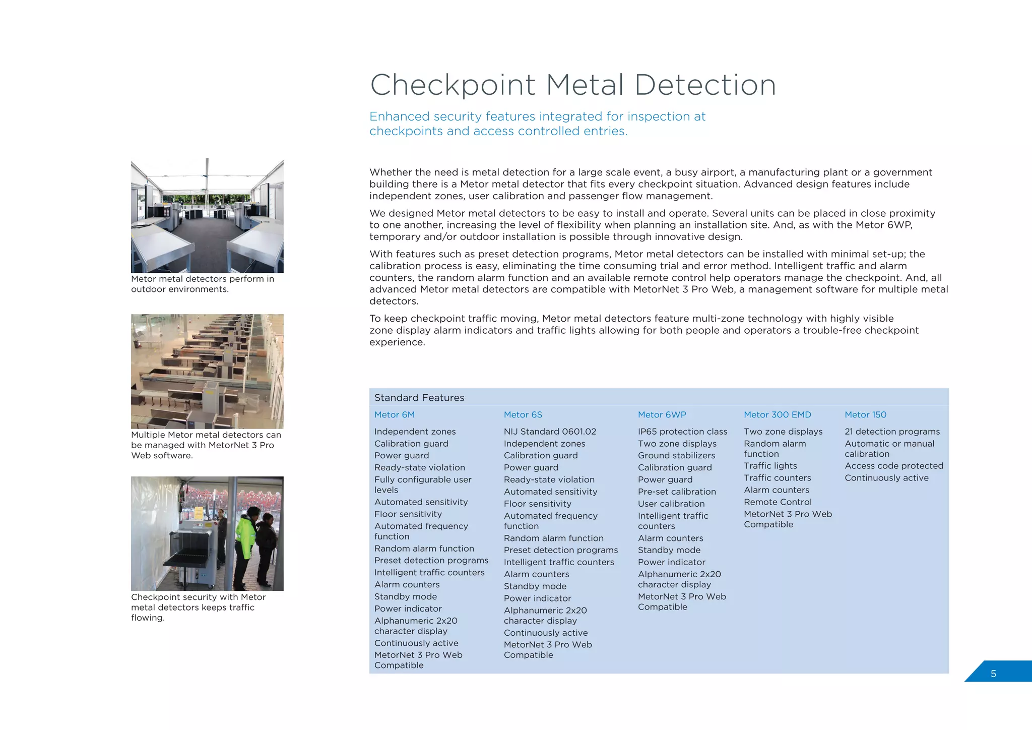 24 brochure rapiscan metor metal detectors-a4 | PDF