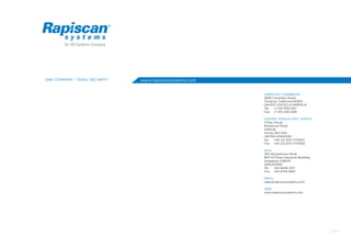 24 brochure rapiscan metor metal detectors-a4 | PDF