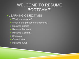 Resume Presentation | PPTX