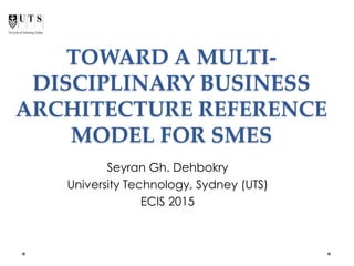 BARM for SMEs-ECIS Presentation | PPTX