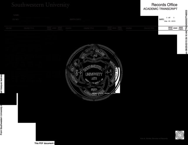 official SU trancript FY | PDF | Undergraduate Education | College ...