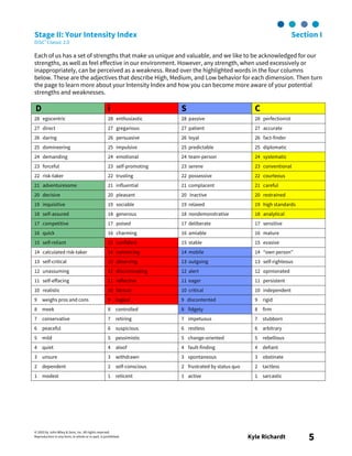DiSC Personality Test - Results | PDF