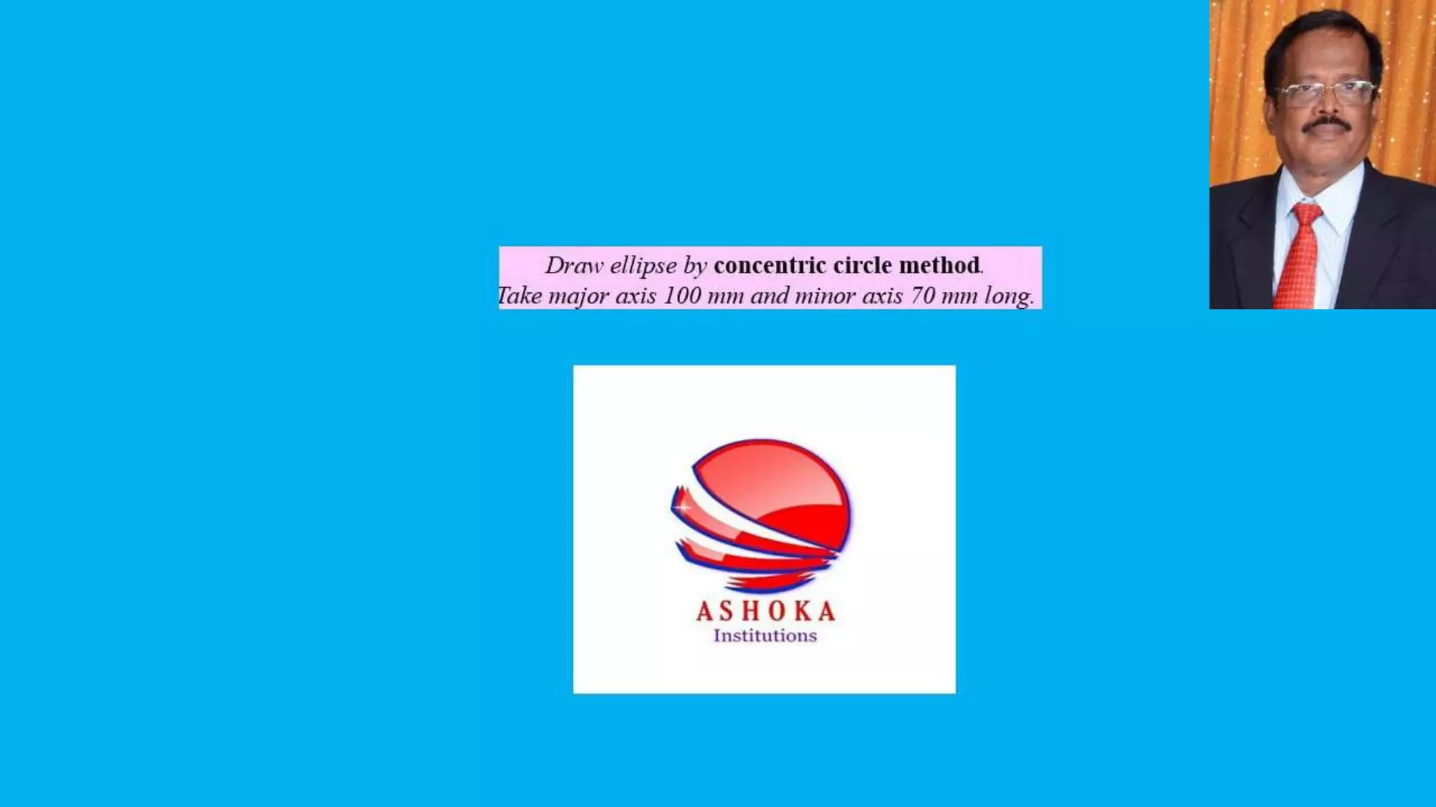 Drawing ellipse by concentric circle method | PPTX