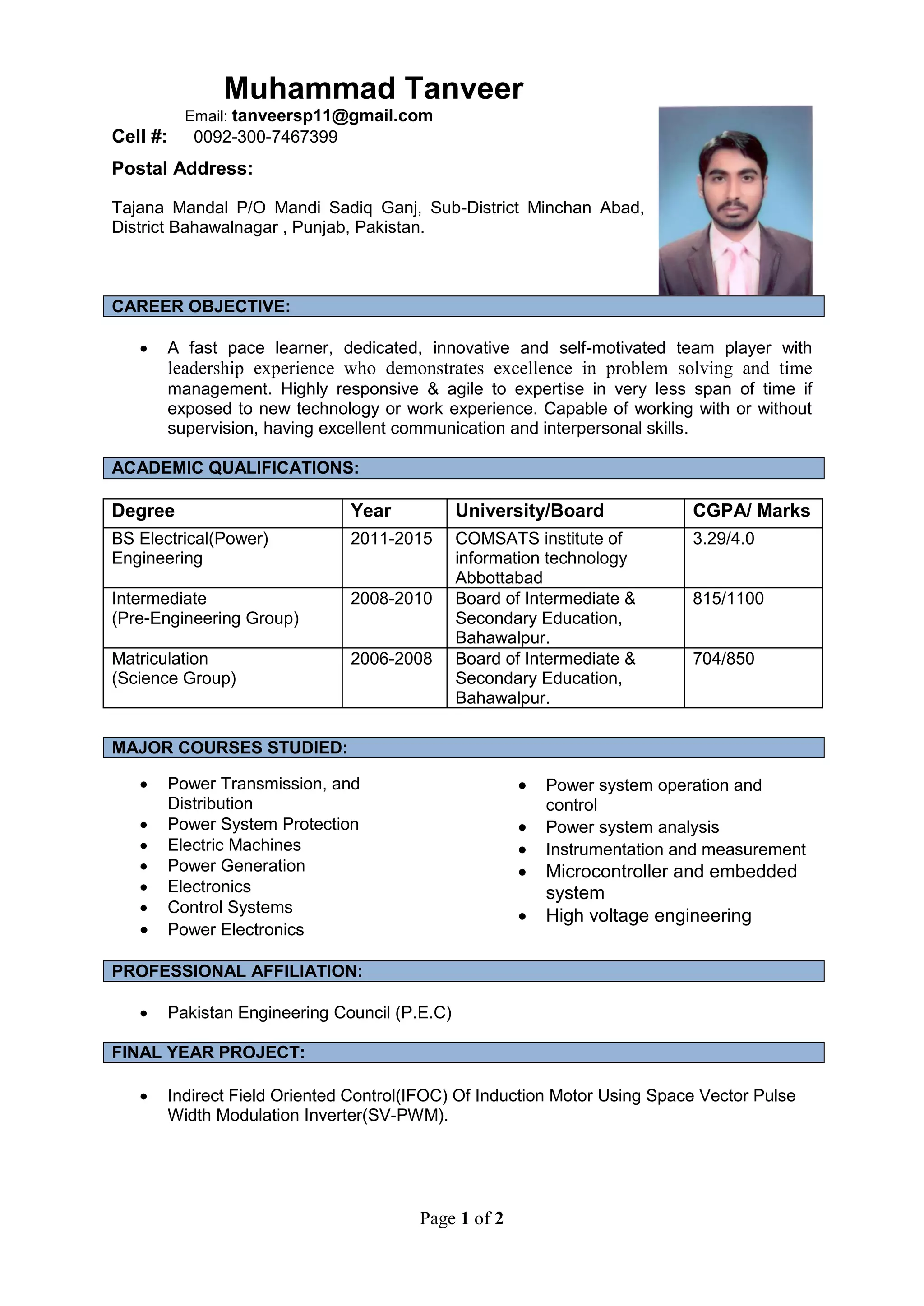 muhammad_tanveer | PDF | Technology & Computing