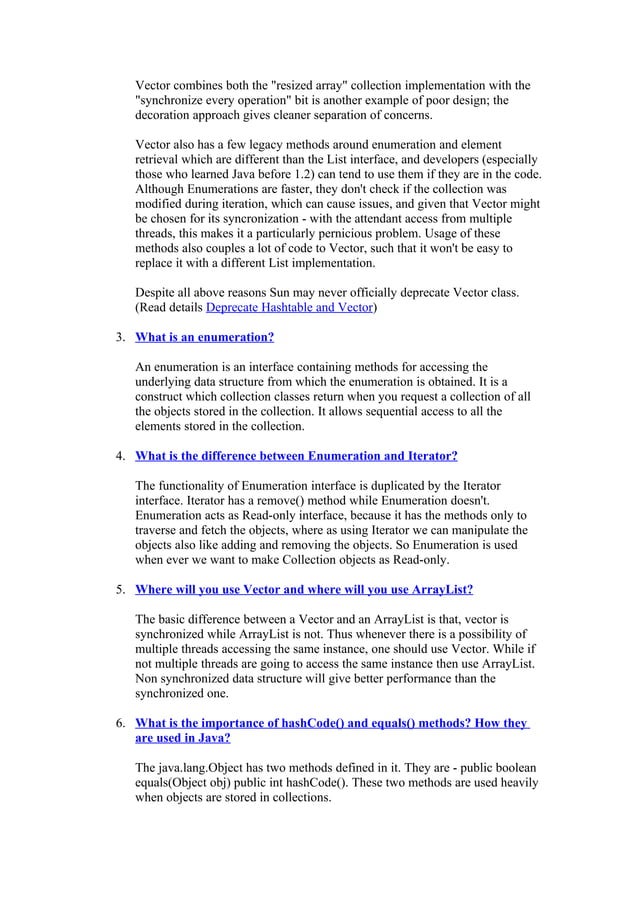 24 Collections Framework Interview Questions Doc