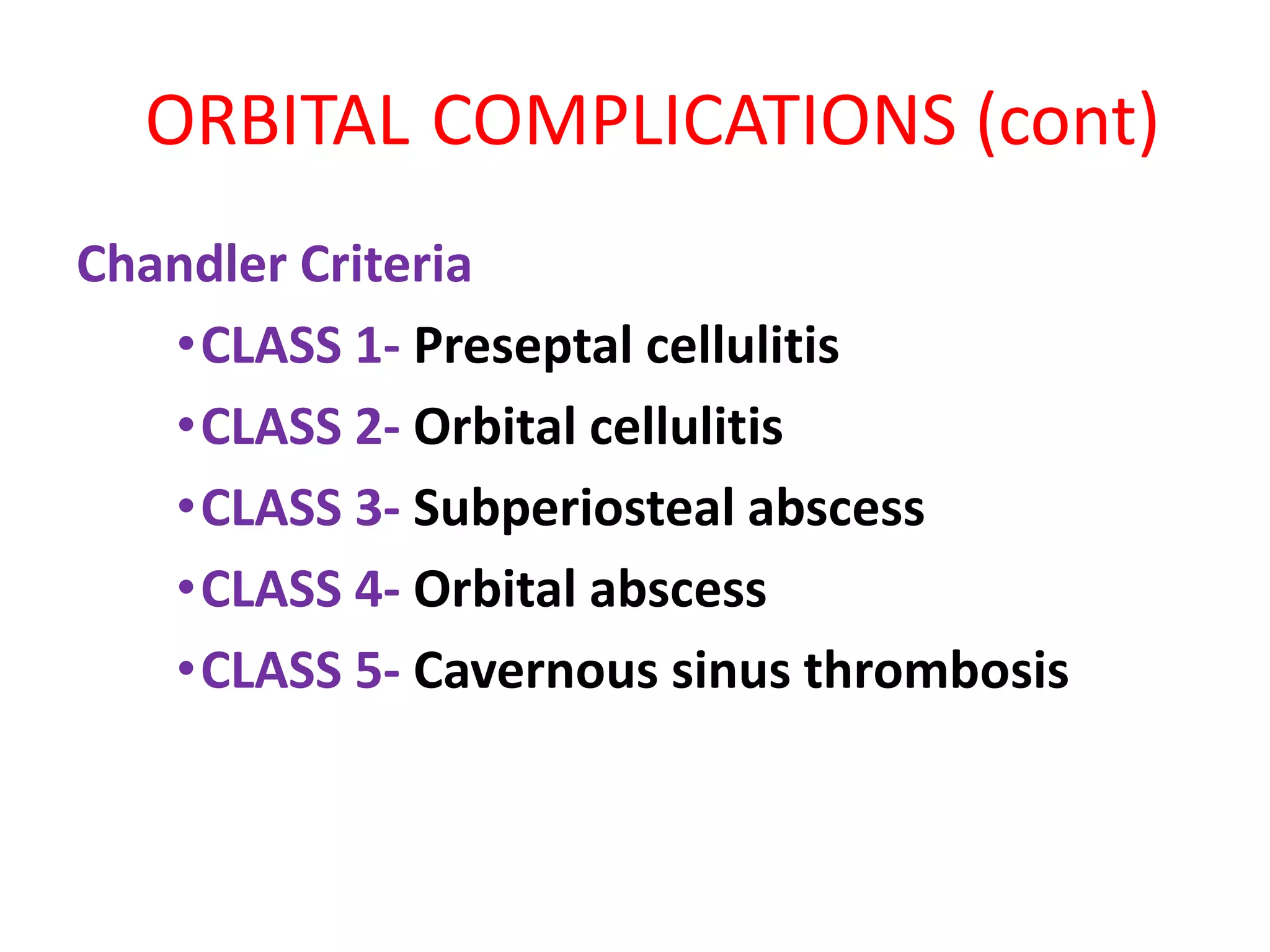 Complications of Sinusitis | PPTX