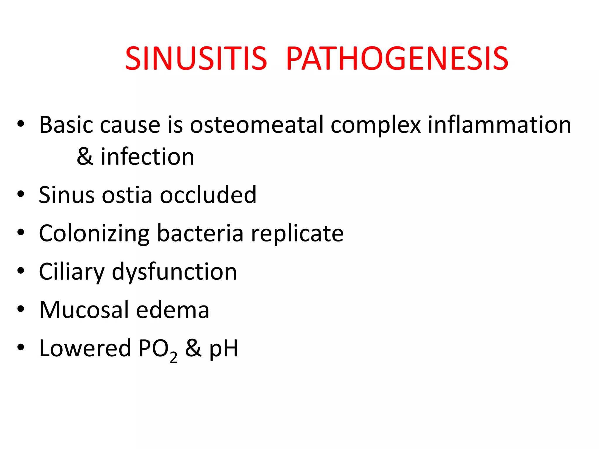 Complications of Sinusitis | PPTX