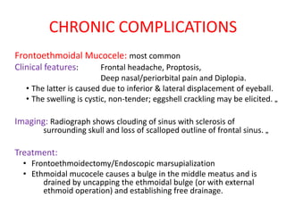 Complications of Sinusitis | PPTX