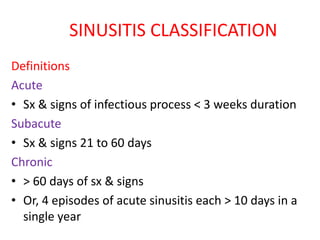 Complications of Sinusitis | PPTX