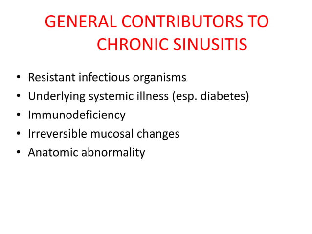 Complications of Sinusitis | PPTX