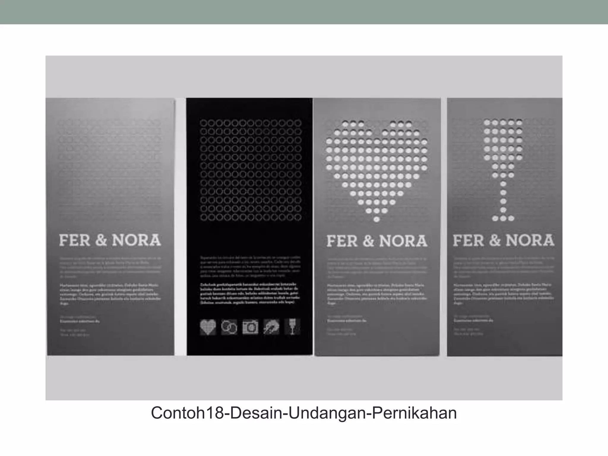 24 contoh desain undangan pernikahan | PPTX