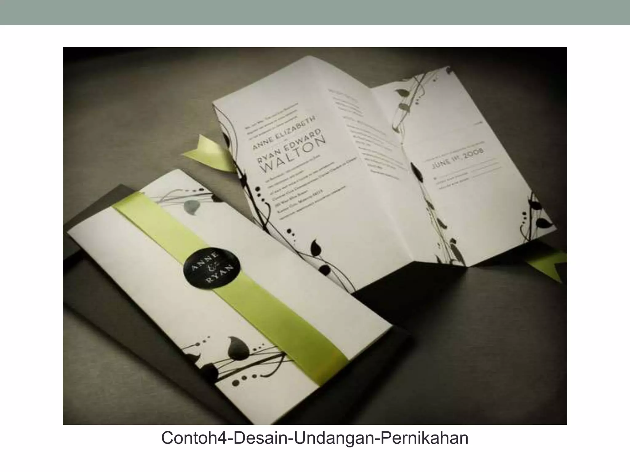 24 contoh desain undangan pernikahan | PPT