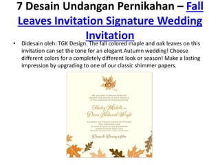 24 contoh desain undangan pernikahan | PPTX