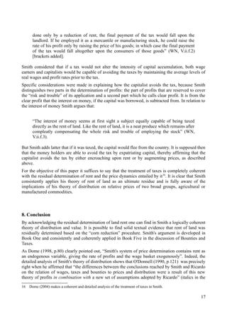 Understanding Smith's theory of distribution: the determination of land ...