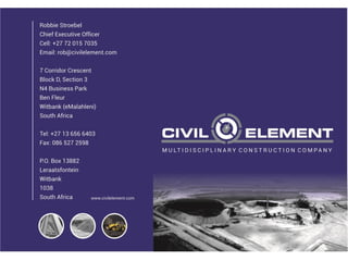 Civil Element - Company Profile 2016 | PDF