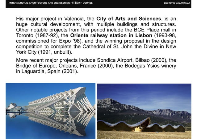 this is information you need about calatrava | PDF