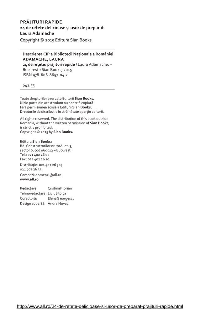 laura adamache 24 de retete prajituri rapide pdf | PDF